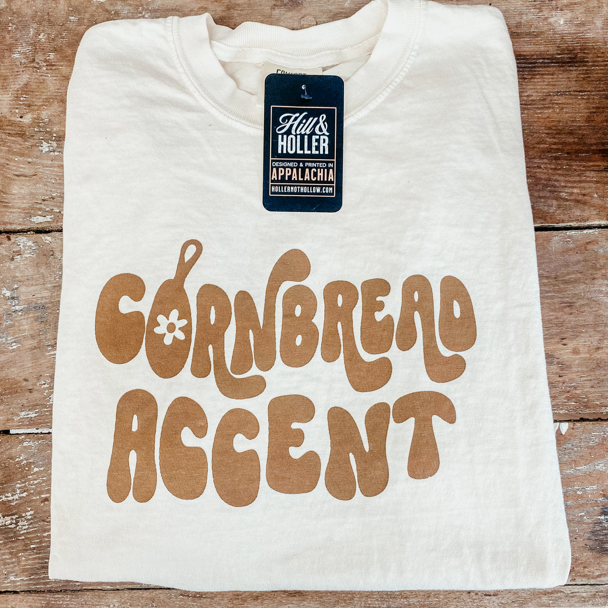 The Cornbread Accent Tee – Hill & Holler, LLC